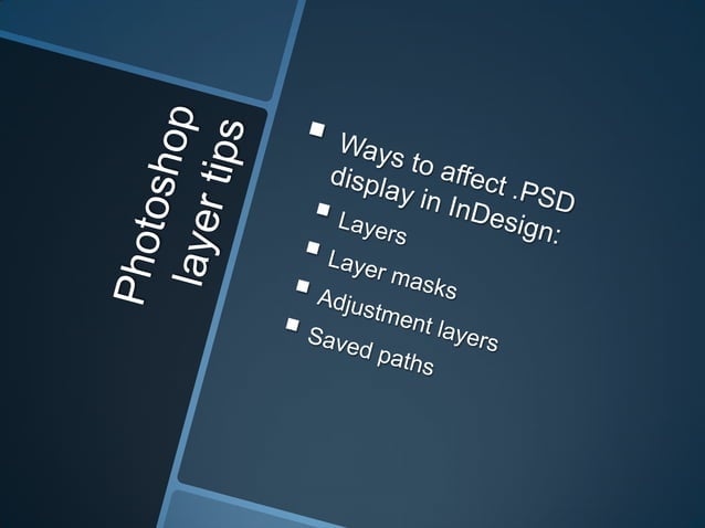 InDesign, image masking, layer visibility controls | PPTX