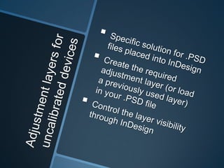 InDesign, image masking, layer visibility controls | PPTX