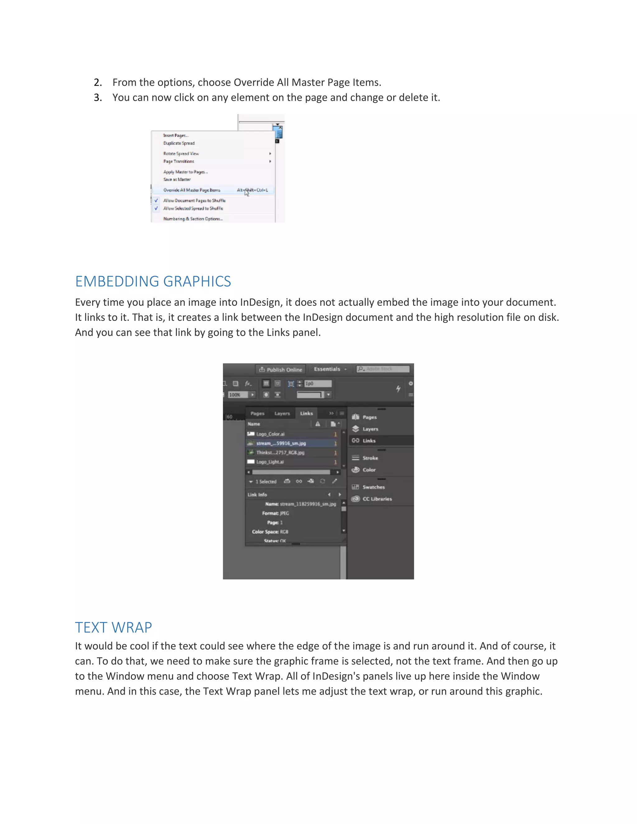 InDesign cc 2017 - the essentials | PDF