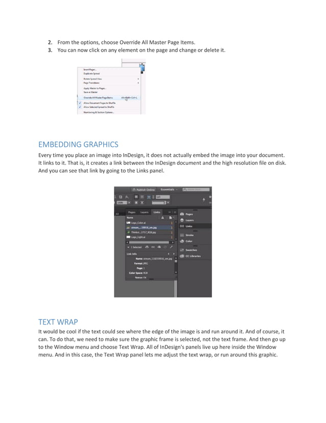 InDesign cc 2017 - the essentials | PDF