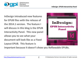 InDesign: EPUB Interactivity Panel | PPTX