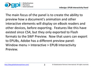 InDesign: EPUB Interactivity Panel | PPTX