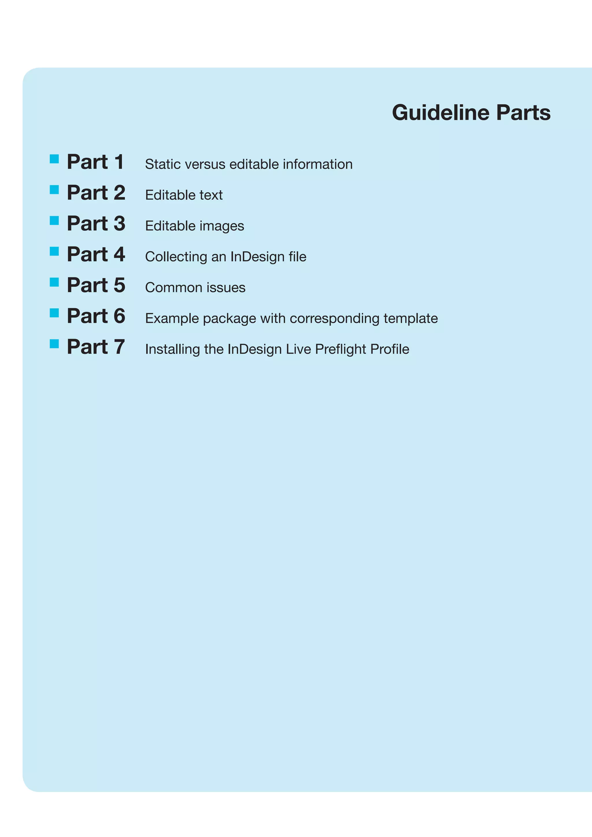 Indesign guides | PDF