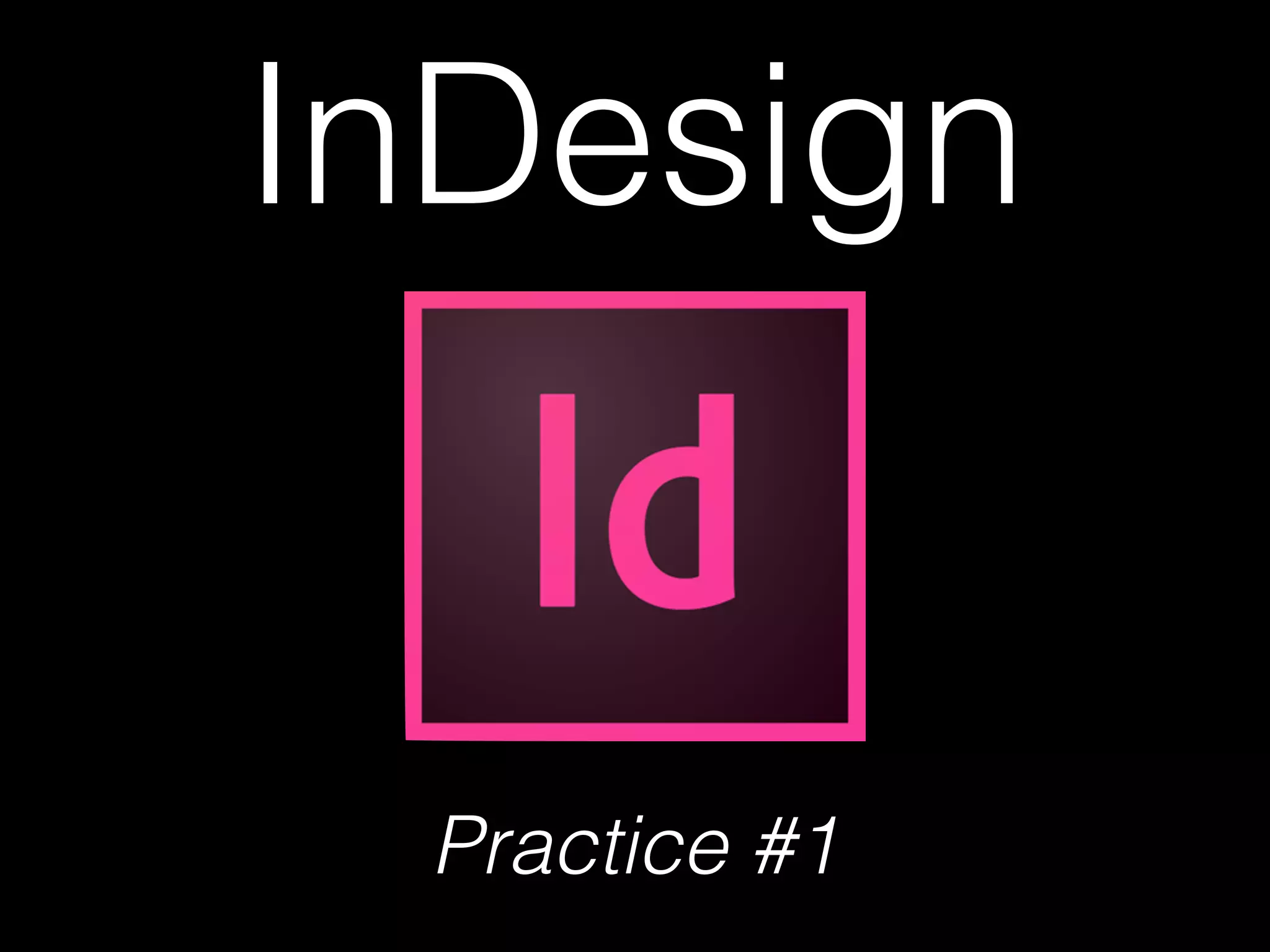 InDesign Intro | PDF