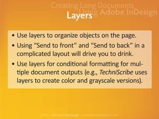 Creating Long Documents Using Adobe InDesign | PPT