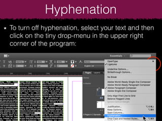 InDesign Tutorial: Text | PPT