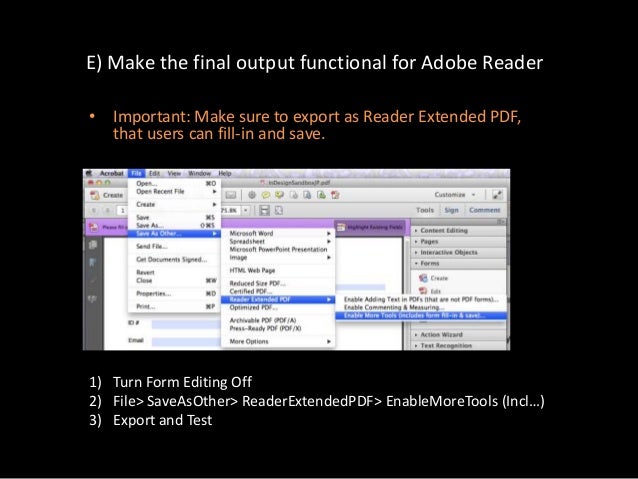 Using Indesign And Acrobat To Create Interactive Submittable Forms
