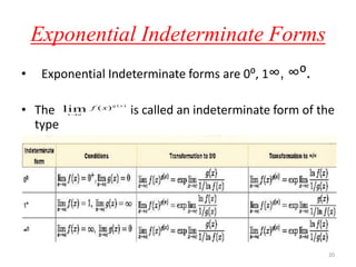 Indetermidiate forms | PPTX