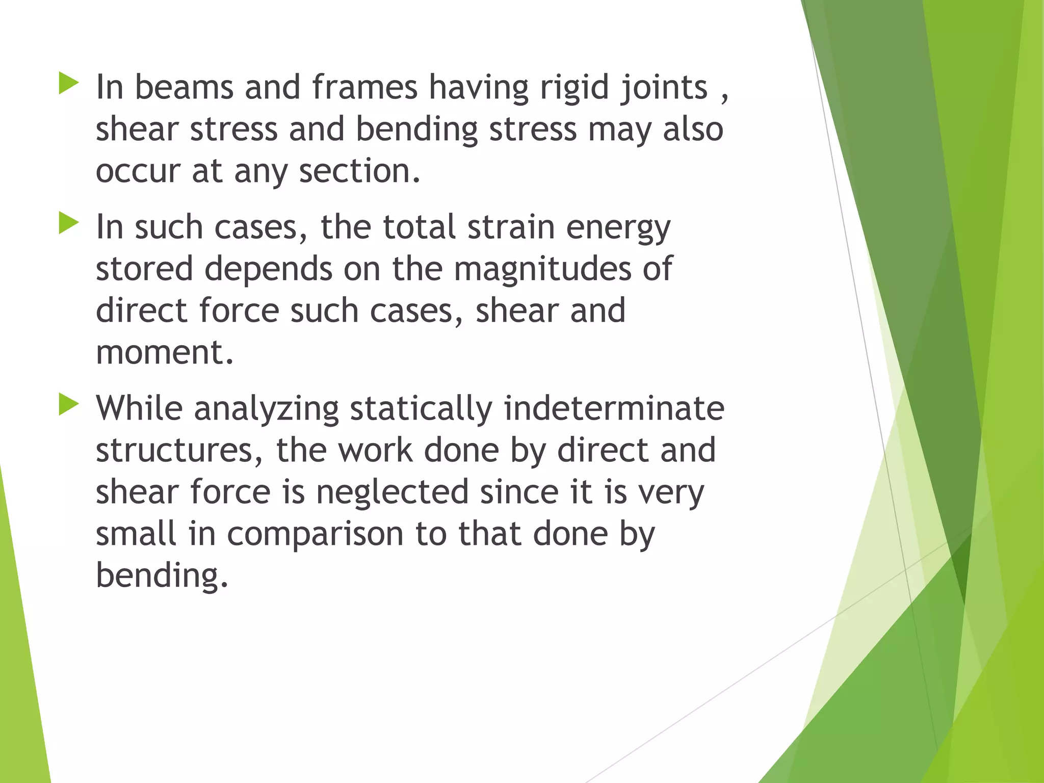 Indeterminate frame by using energy principle | PPT