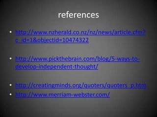 Independent Thought | PPTX