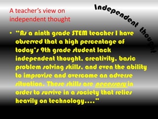 Independent Thought | PPTX