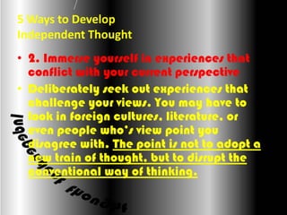 Independent Thought | PPTX