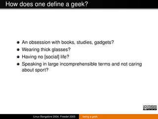 being a geek | PPT