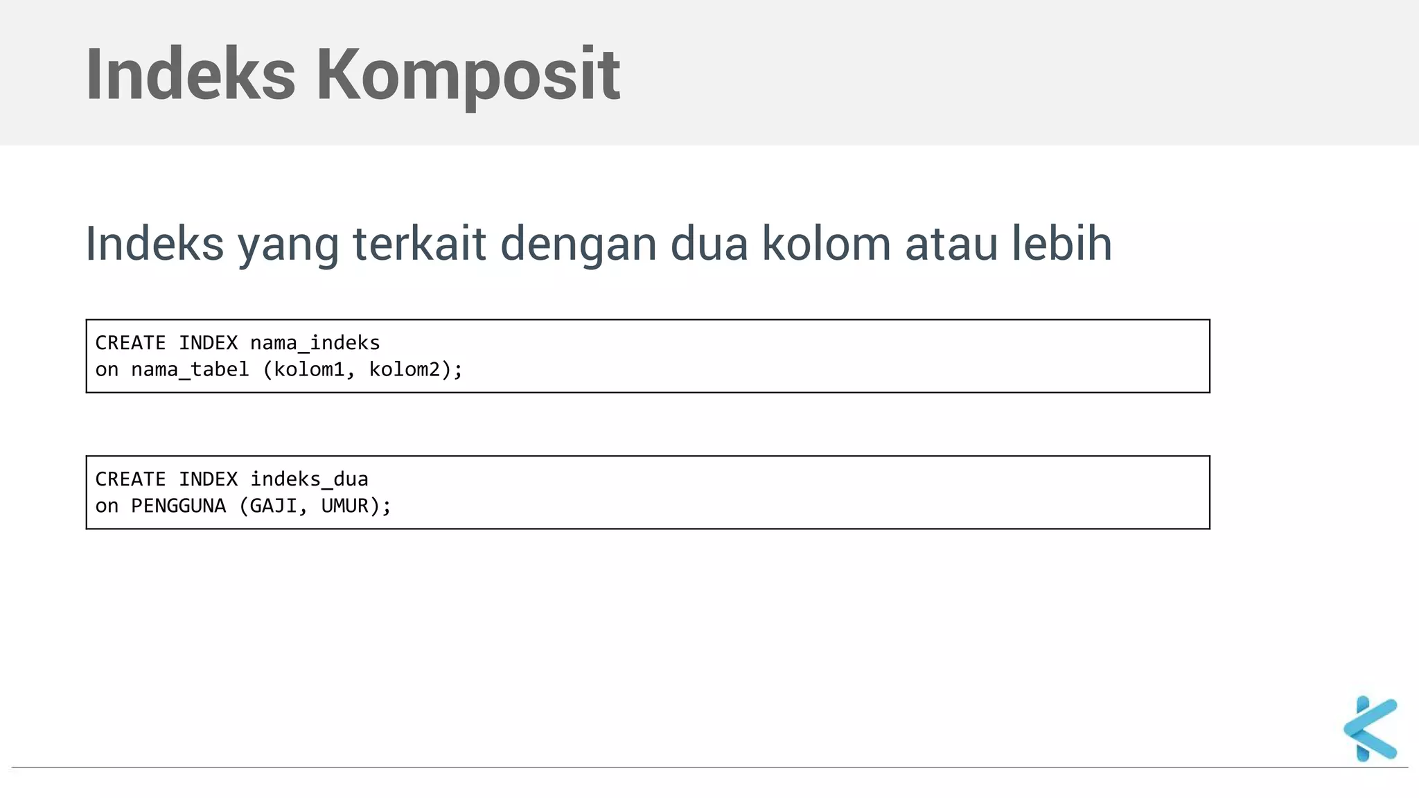 Pemrograman SQL - Index | PDF
