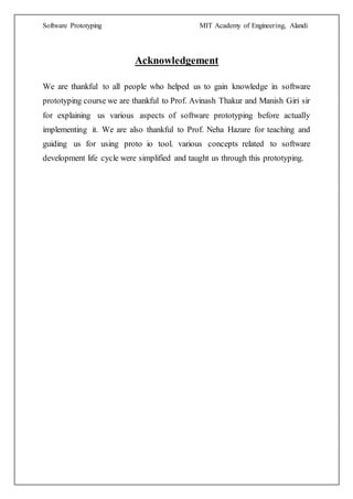 Index page of report jal app | DOCX