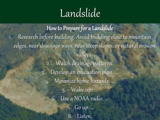 Survival Skills During Natural Disasters | PPTX