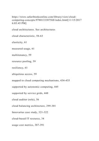 Index - Cloud Computing Concepts, Technology & Architectu.docx