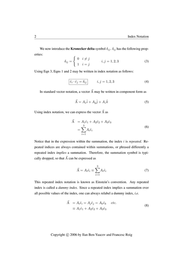 Index notation | PDF