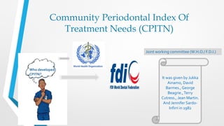INDEX CPITN, DMFT & DMFS | PDF