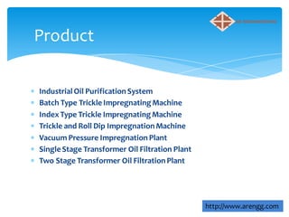 Index Type Trickle Impregnating Machine - Enquiry Now! | PPT