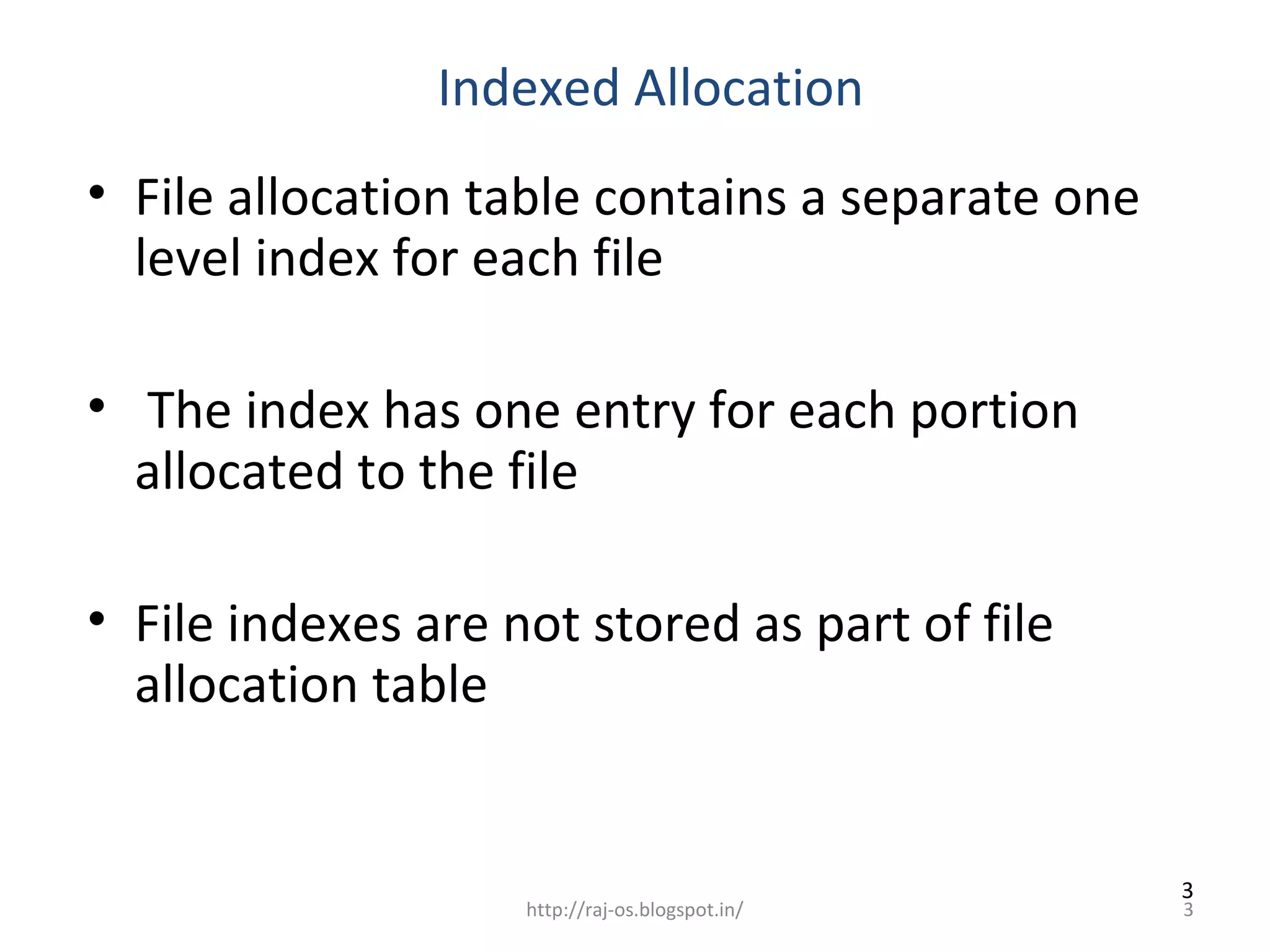 Index allocation 48 1 | PPT