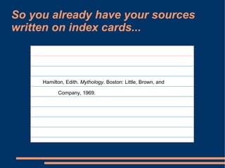 Index Card Powerpoint | PPT