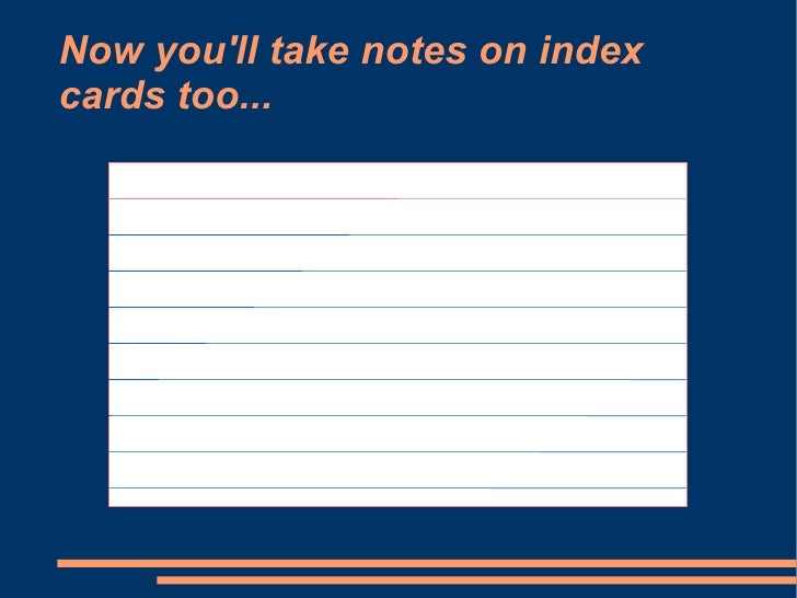 Index Card Powerpoint