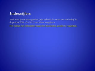 Indexcijfers | PPT