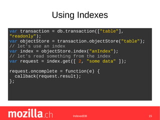 Indexed db | PPT