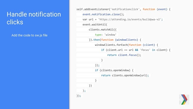 IndexedDB and Push Notifications in Progressive Web Apps | PPT