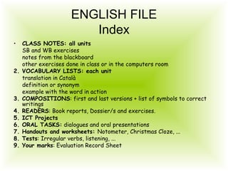 Index english file | PPT