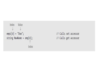 Indexers, Partial Class And Partial Method | PDF | Programming Languages | Computing