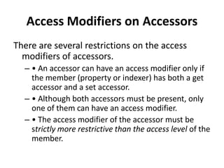 Indexers, Partial Class And Partial Method | PDF | Programming Languages | Computing