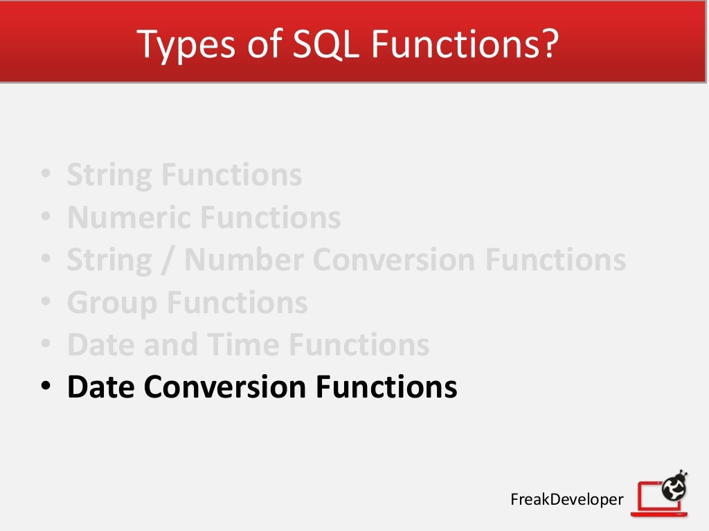 SQL Functions