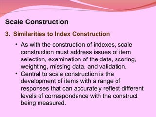 Indexes scales and typologies | PPT