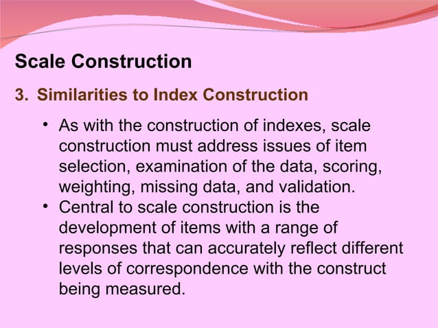 Indexes scales and typologies | PPT
