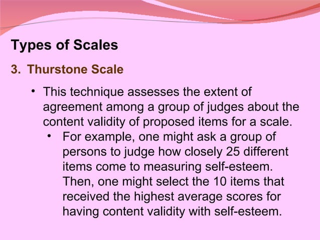 Indexes scales and typologies | PPT