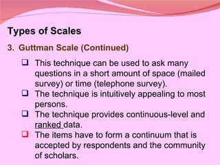 Indexes scales and typologies | PPT