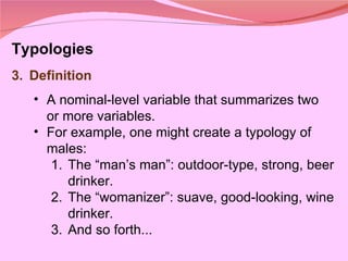 Indexes scales and typologies | PPT