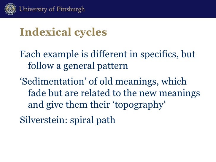 Indexical Cycles