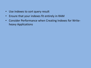 Indexing In MongoDB | PPTX