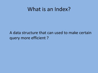Indexing In MongoDB | PPTX | Databases | Computer Software and Applications