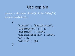 Indexing In MongoDB | PPTX