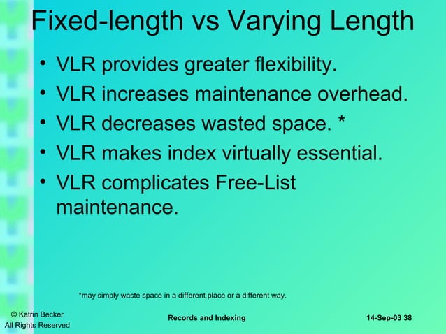 CS: Introduction to Record Manipulation & Indexing | PPT