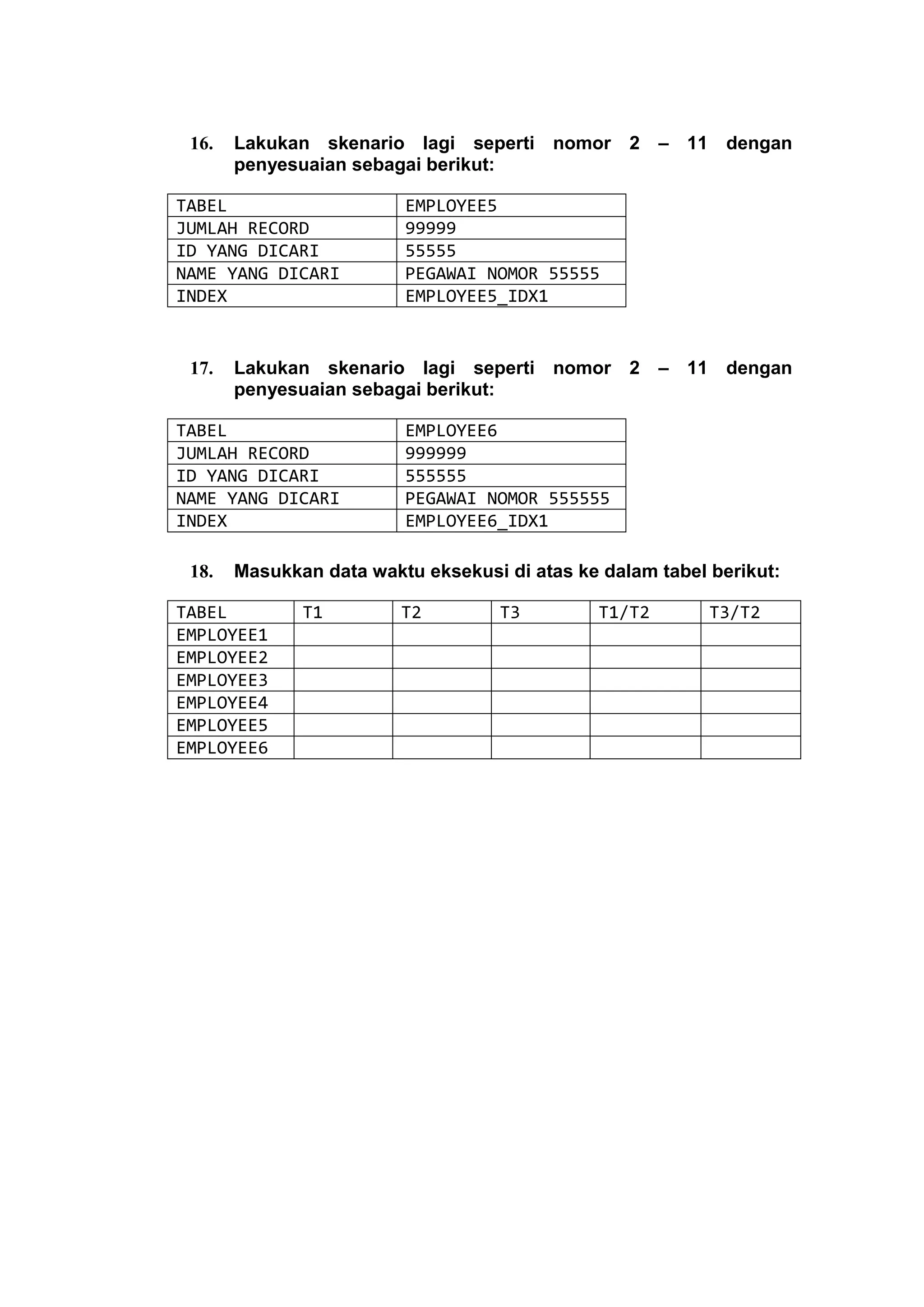Materi Pemrograman SQL Indexing | PDF