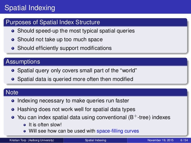 Spatial Indexing
