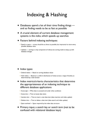Indexing and-hashing | PDF