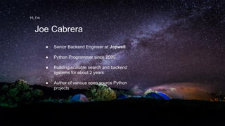 Indexing all the things: Building your search engine in python | PPT