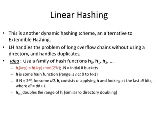 INDEXING AND HASHING UNIT 4 SILBERSCHATZ | PPT