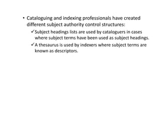 Indexing language concept types and characteristics | PDF | Internet for Beginners | Internet